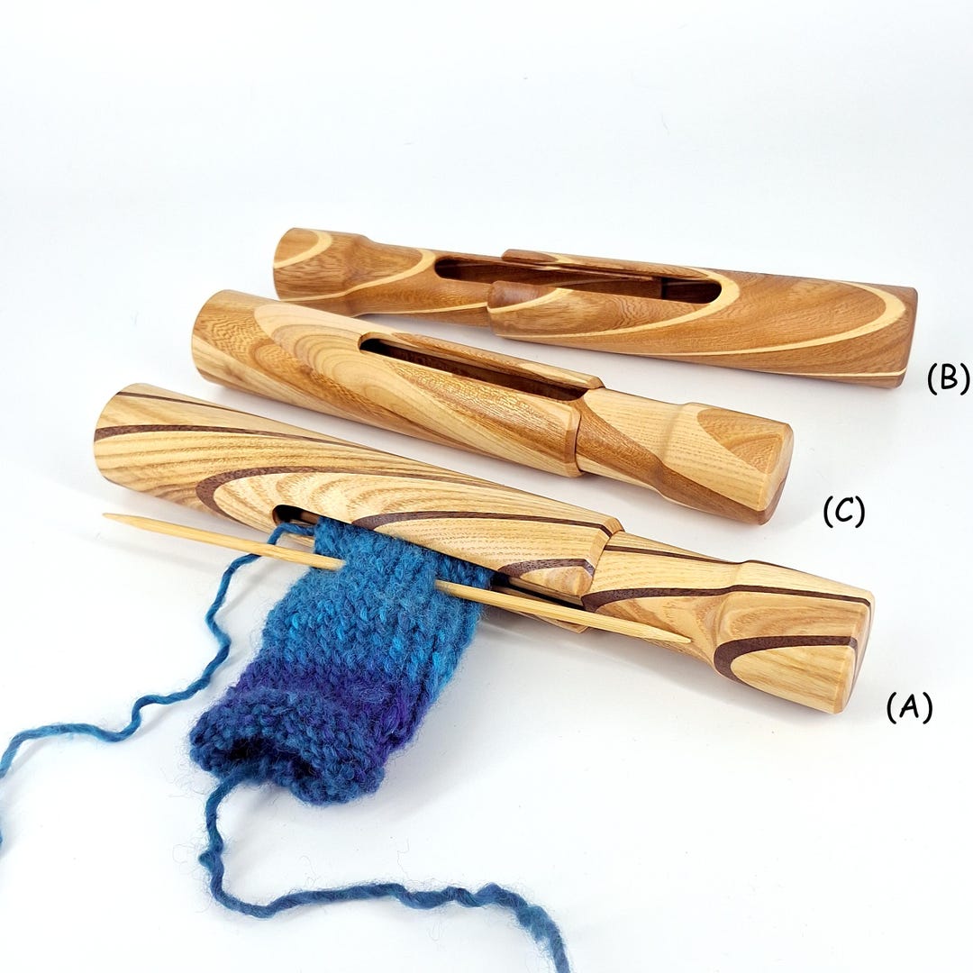 Laminated Wood Knitting Needle Case for Double Pointed Needles – Turned ...