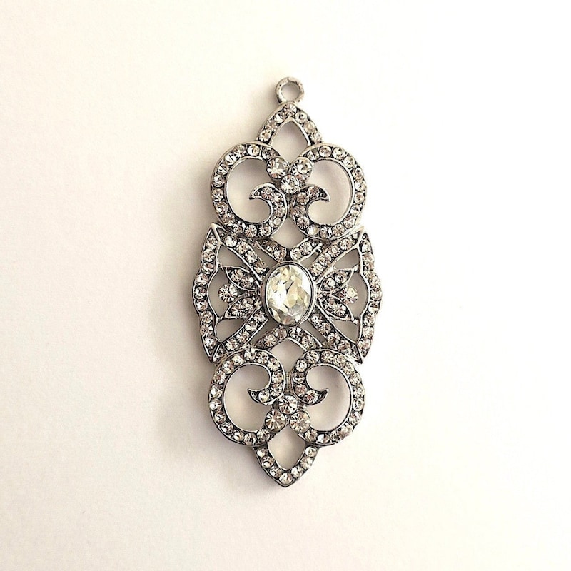 Rhinestone Connector - Etsy