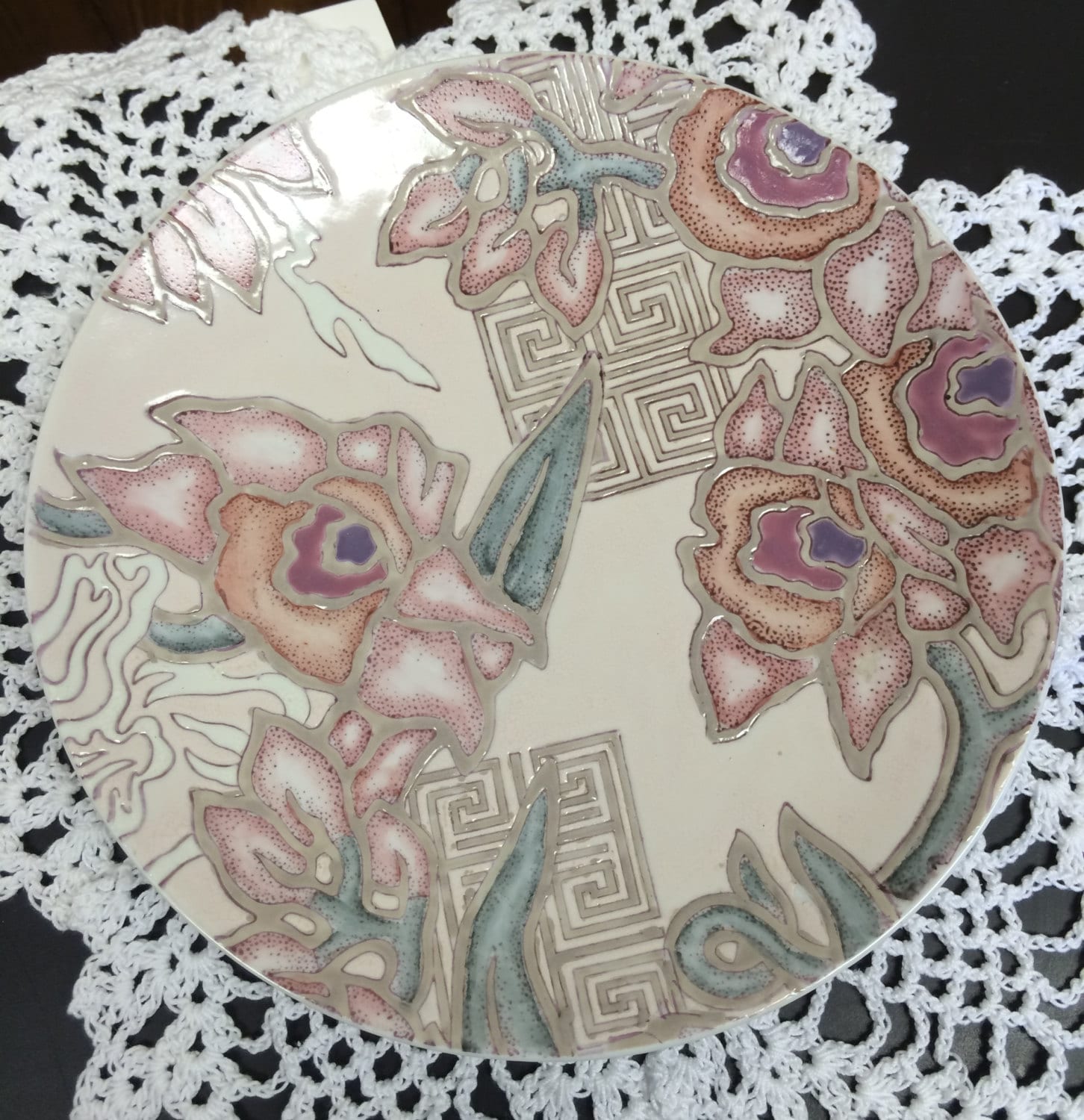 Vintage Terri Roese Chinoiserie Plate - Etsy