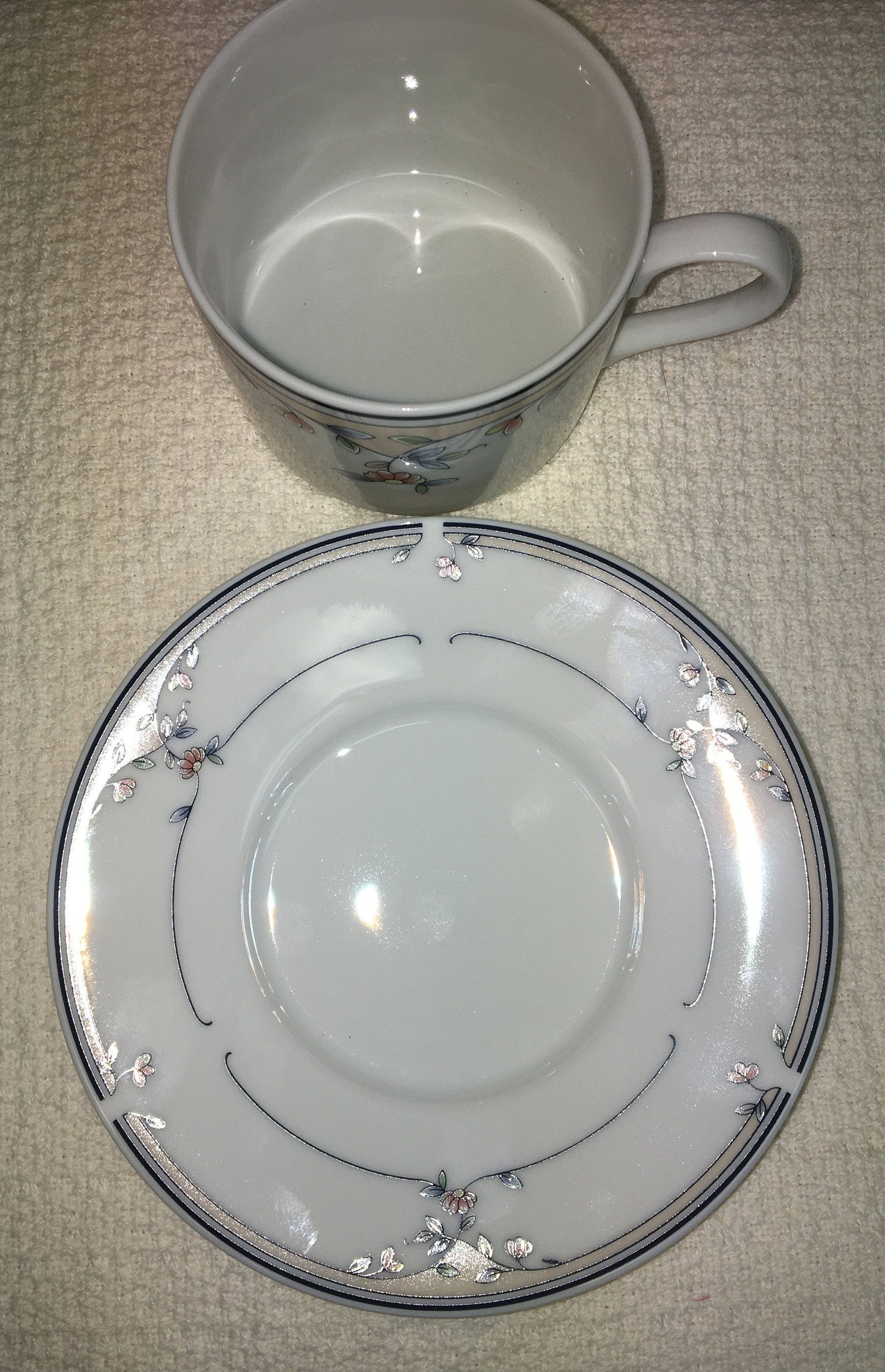 Vintage Princess House Heritage Blossom Cup and Saucer Set - Etsy