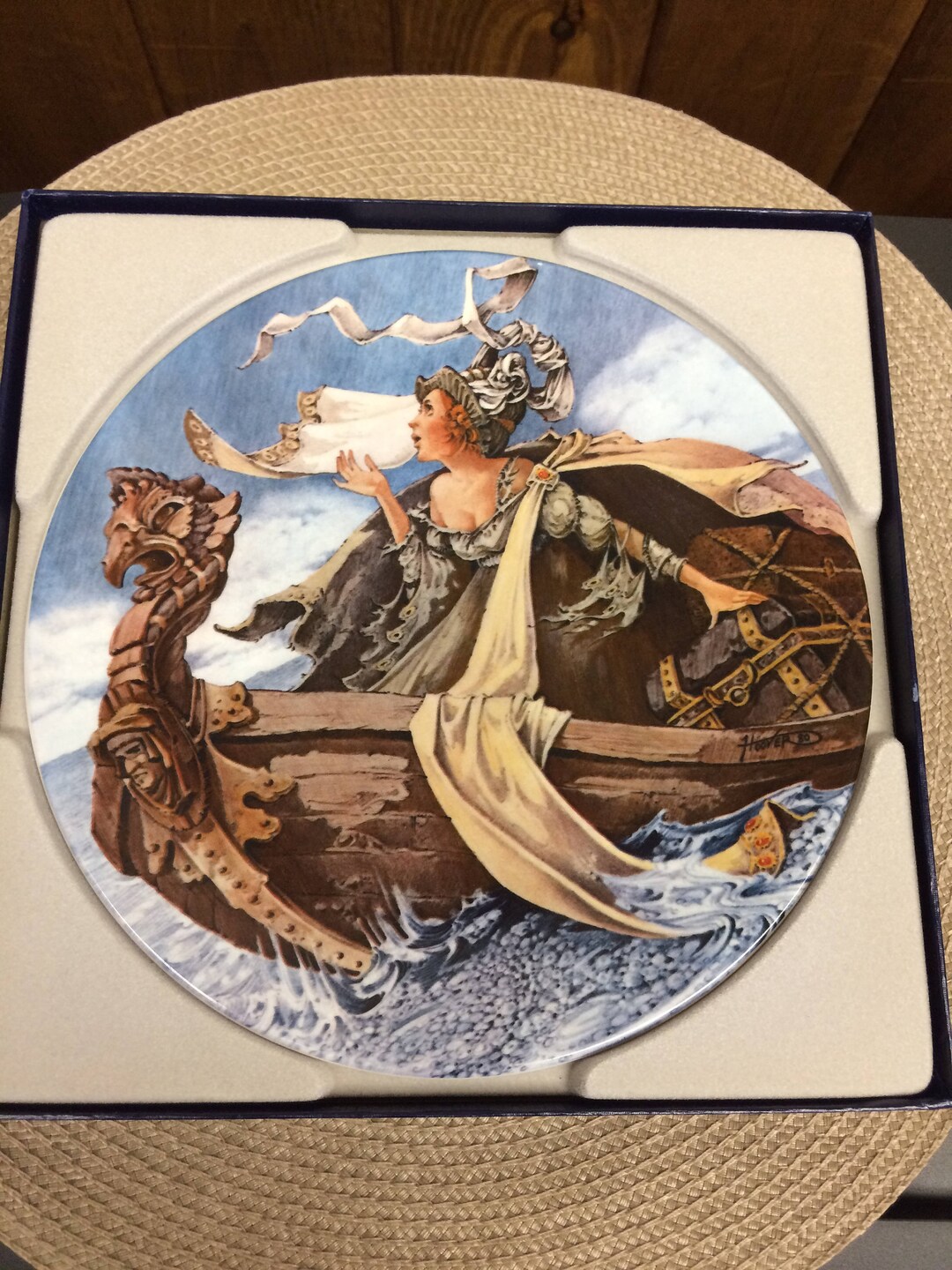 Vintage 1981 the Man of Laws Tale Collectors Plate by Longton Crown ...