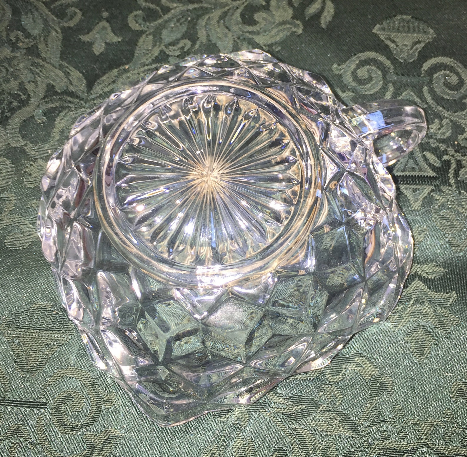 Vintage Fostoria American Pattern Crystal Square Handled Bowl - Etsy