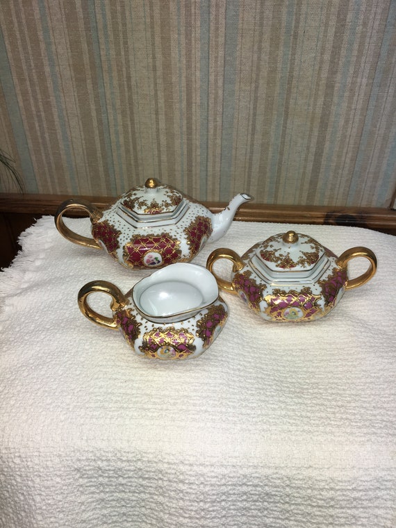 Vintage 3-piece China Coffee/tea Set - Etsy