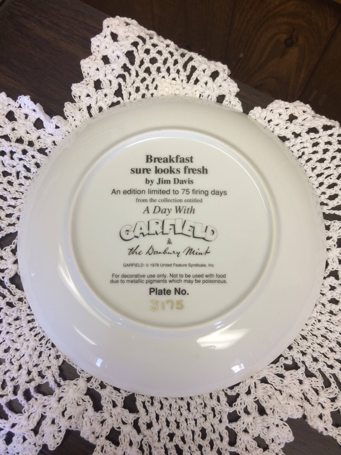 Vintage Garfield breakfast Sure Looks Fresh Jim | Etsy