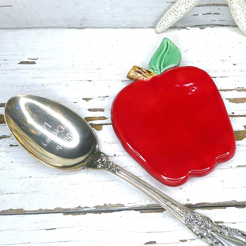 Apple Spoon Rest - Etsy