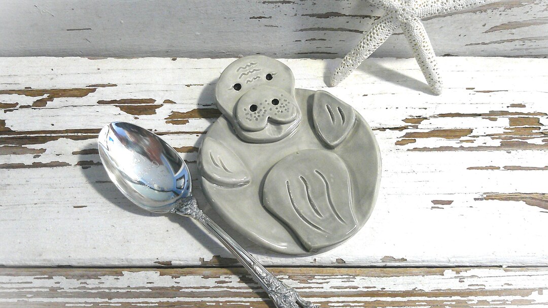 Manatee Spoon Rest Handmade Pottery - Etsy