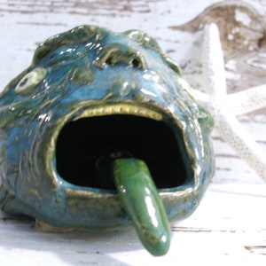 Monster Head Bowl Salt Cellar Funny Alien Face Handmade Pottery - Etsy