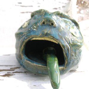Monster Head Bowl Salt Cellar Funny Alien Face Handmade Pottery - Etsy