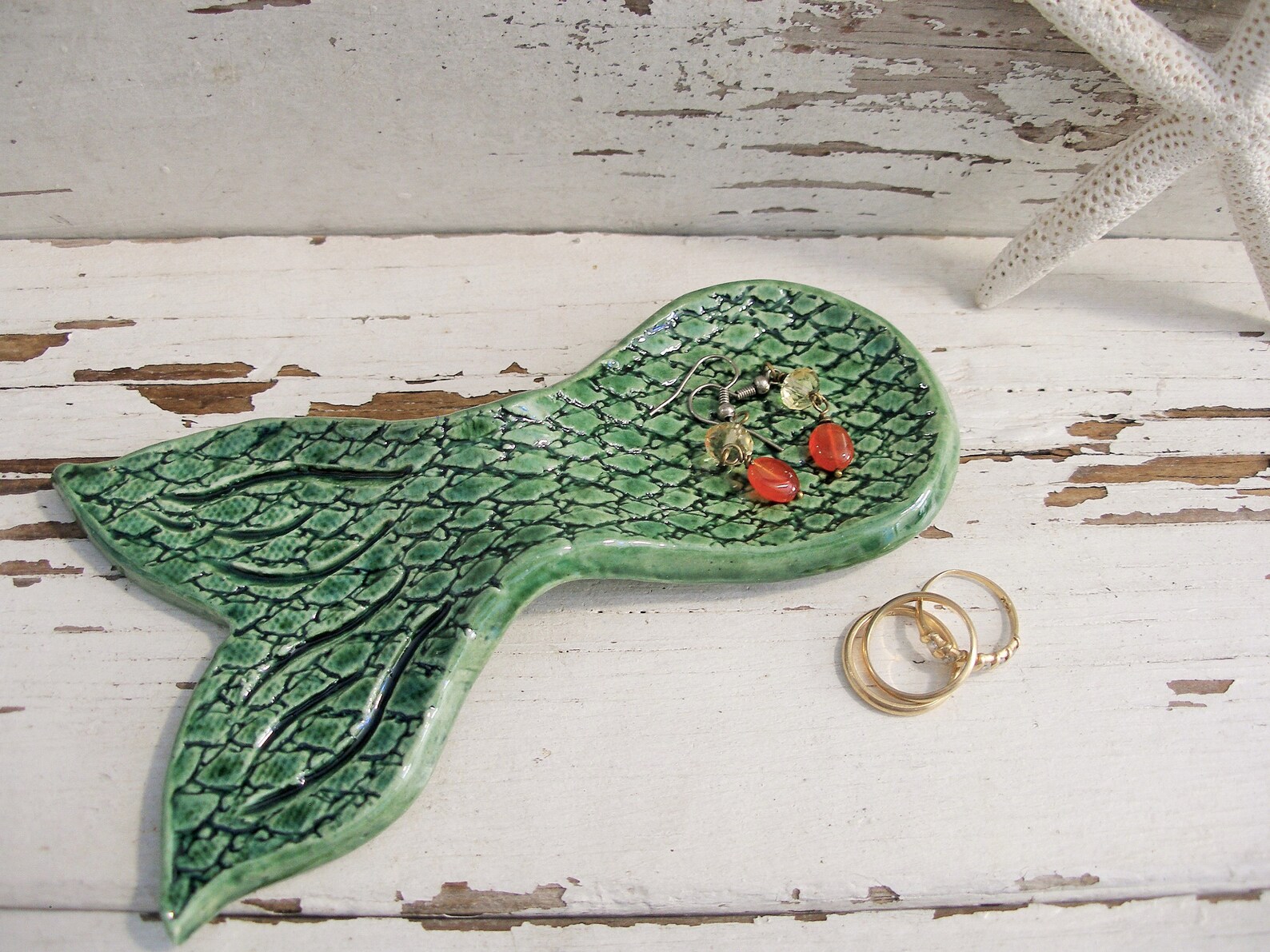 Spoonrest Mermaid Tail Spoon Rest Handmade Ceramic Pottery - Etsy