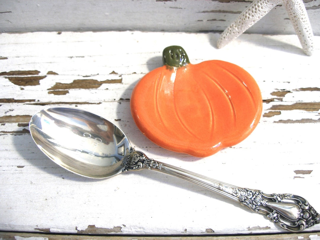 Pumpkin Spoon Rest Ring Dish Halloween Autumn Spoonrest - Etsy