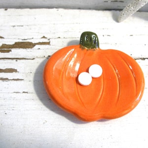 Pumpkin Spoon Rest Ring Dish Thanksgiving Autumn Pottery - Etsy