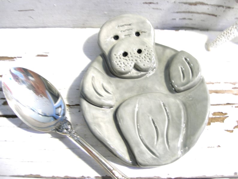 Manatee Spoon Rest Handmade Pottery - Etsy