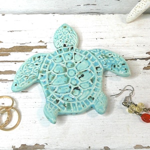 Turtle Ring Dish Spoonrest Handmade Spoon Rest Pill Plate Gift - Etsy