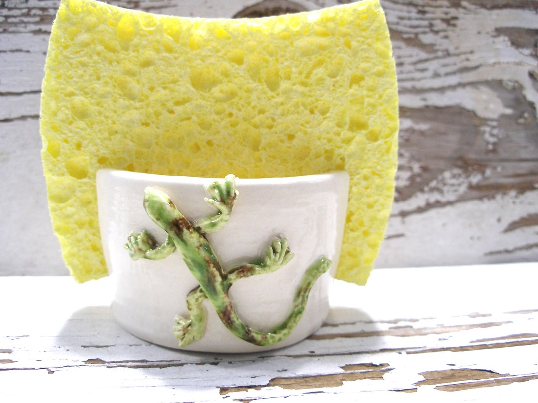 Sponge Holder Clay Lizard Bowl Handmade Pottery Kitchen Sink Dish - Etsy