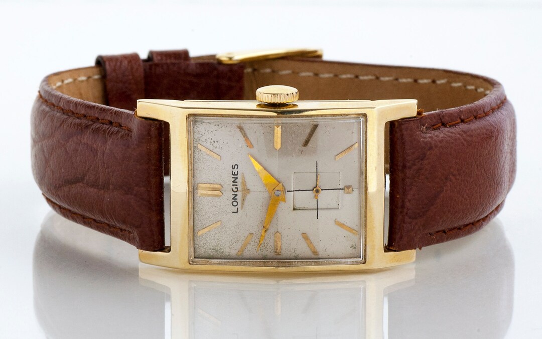 Vintage Watch - Vintage Men's Longines Art Deco 1940's 14k Yellow Gold ...