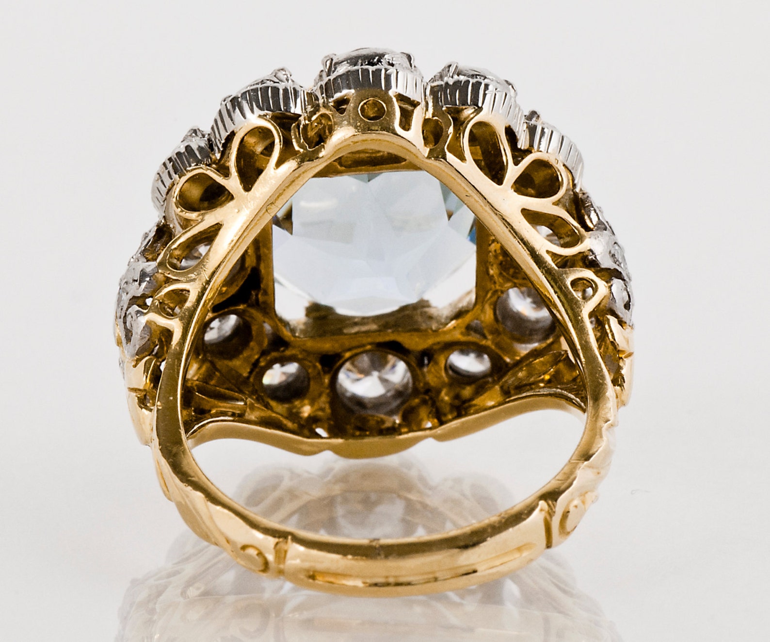 Vintage Ring Vintage Mid Century 1950's 18k Two-tone - Etsy