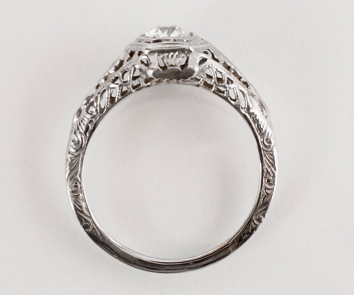 Antique Engagement Ring Antique Arts and Crafts Era 18k | Etsy