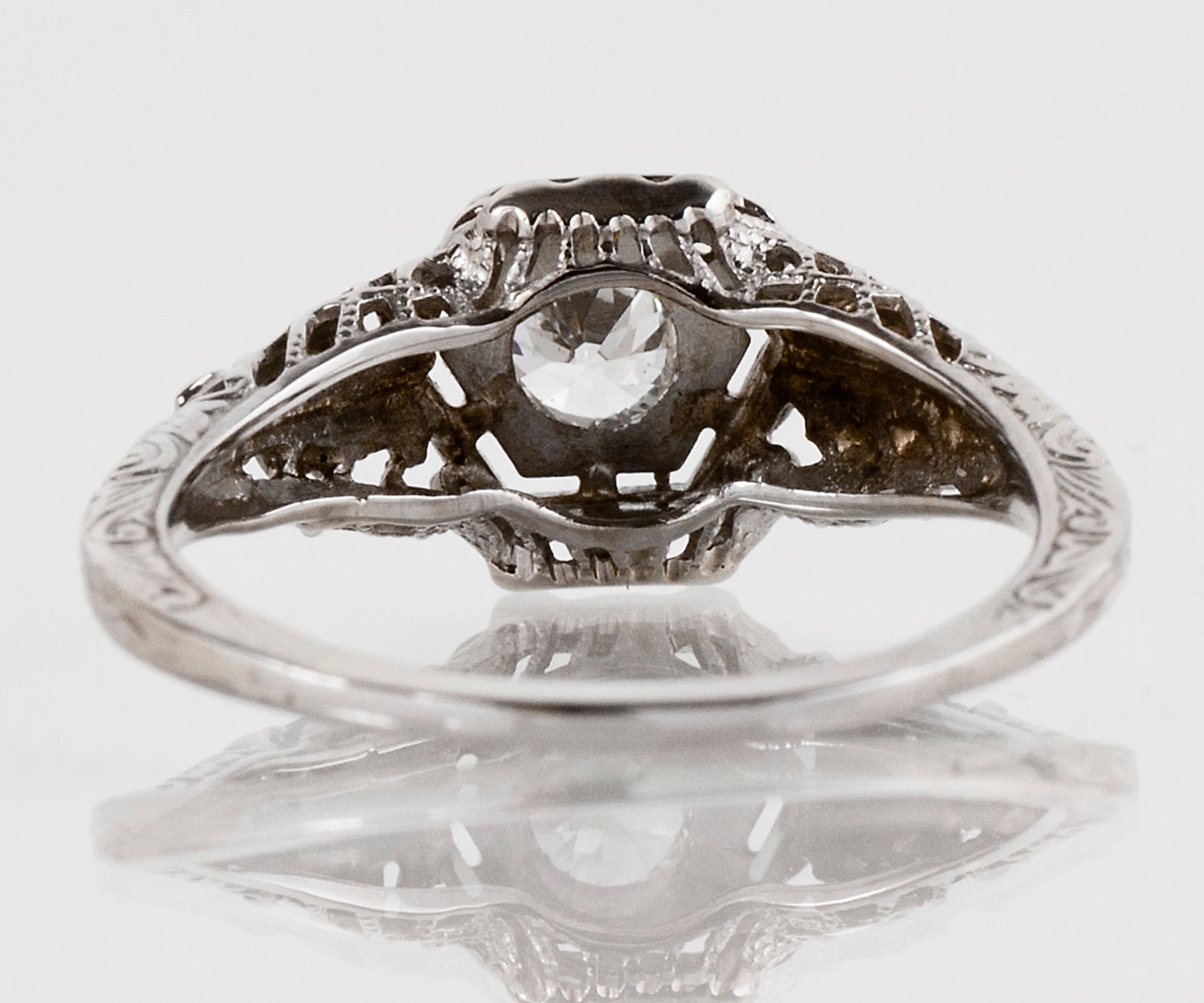 Antique Engagement Ring Antique Arts and Crafts Era 18k | Etsy