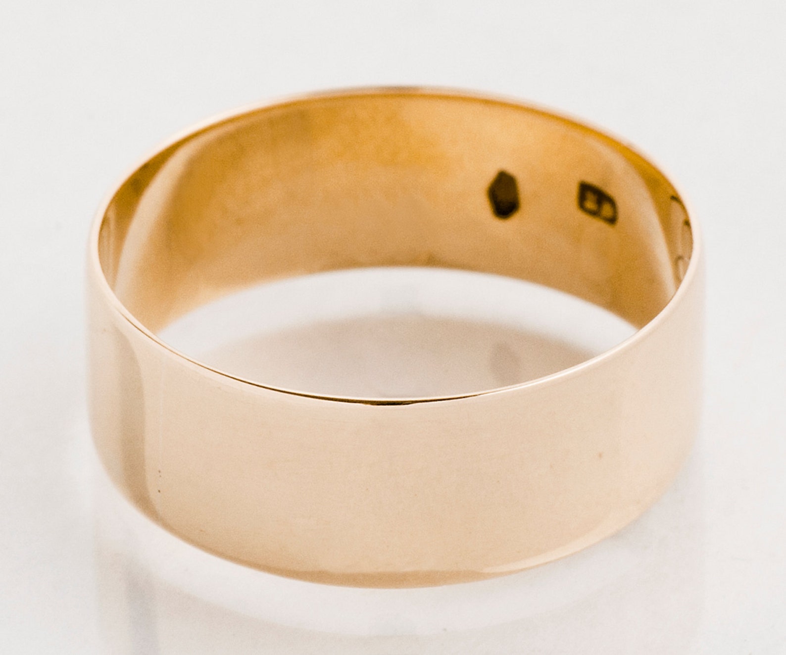 Antique Wedding Band Antique 18k Rose Gold Engraved 1901 Wedding Band ...