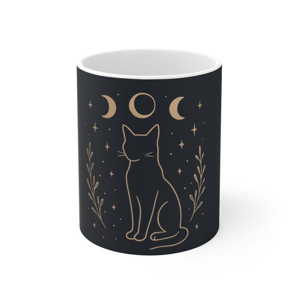 Moon Phases Ceramic Cup - Etsy