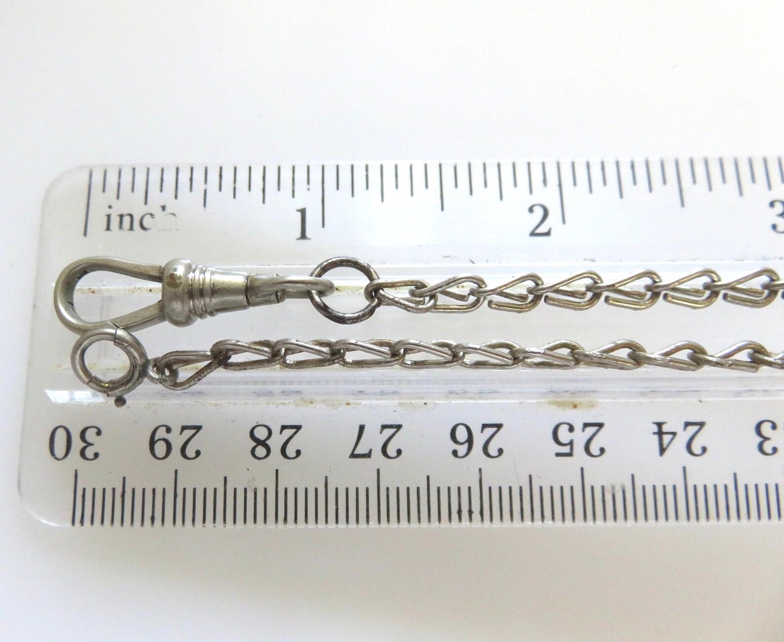 Antique Metal Flamingo Logo Hallmark Pocket Watch Chain 13.5 Inches ...