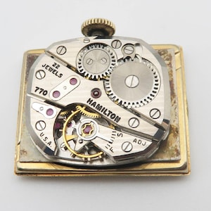 1952 Hamilton 10K Solid Gold "brockton" Model CAL 770, 22J, Men ...