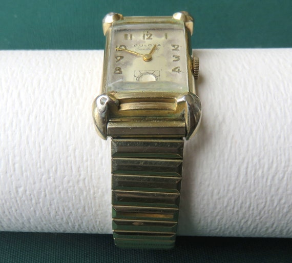 Bulova Excellency 21J 7Ak 10K Yellow Gold Filled Mens… - Gem