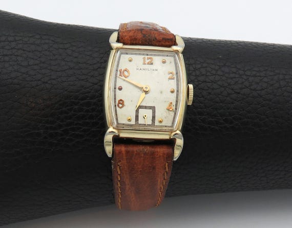 Rare! Hamilton Grover Cal. 980 17 jewel Men wristwatc… - Gem