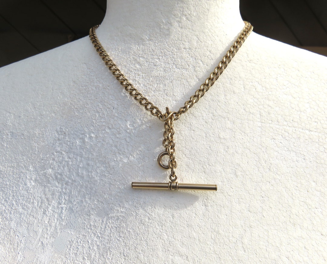Victorian R.F.S & Co Gold Filled Double Albert Watch Chain - Etsy