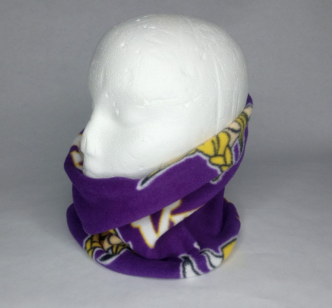 Ski Gator Made From Licensed Minnesota Vikings Soft Warm Fleece, Neck ...