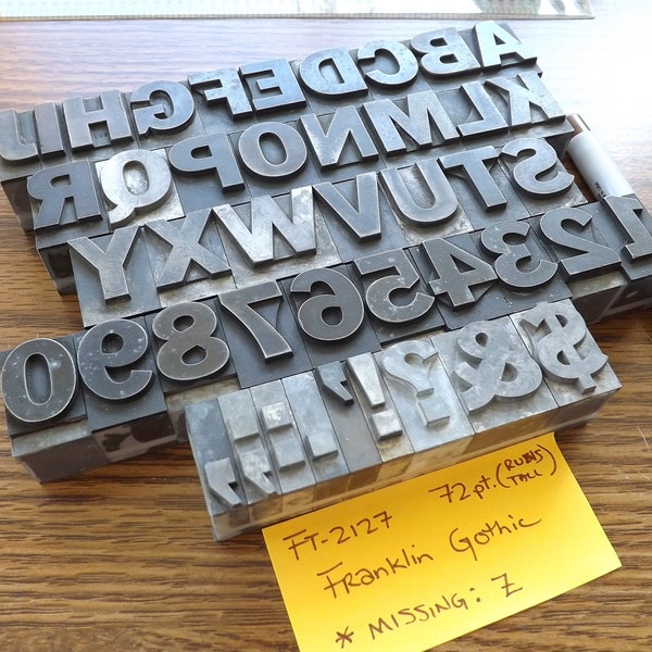 Letterpress Set - Etsy