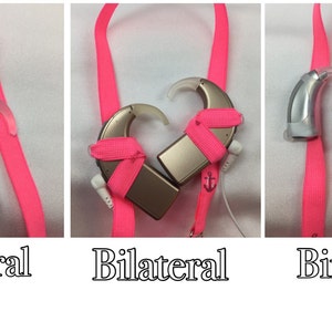 Pink - Cochlear Implant Heaband - Resizable - Silicone Grip Sleeve ...