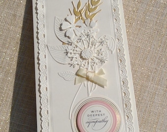 Sympathy Greeting Card With Die Cuts - Etsy