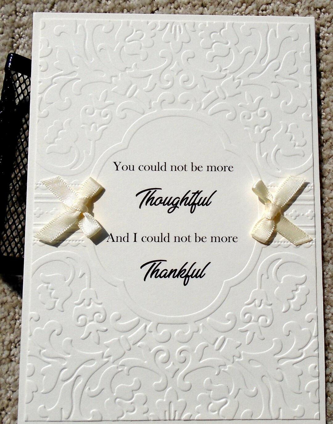 Handmade 3D Greeting Card With Embossing - Etsy