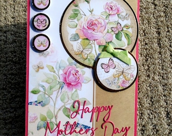 Mothers Day 3D Handmade Greeting Card - Etsy