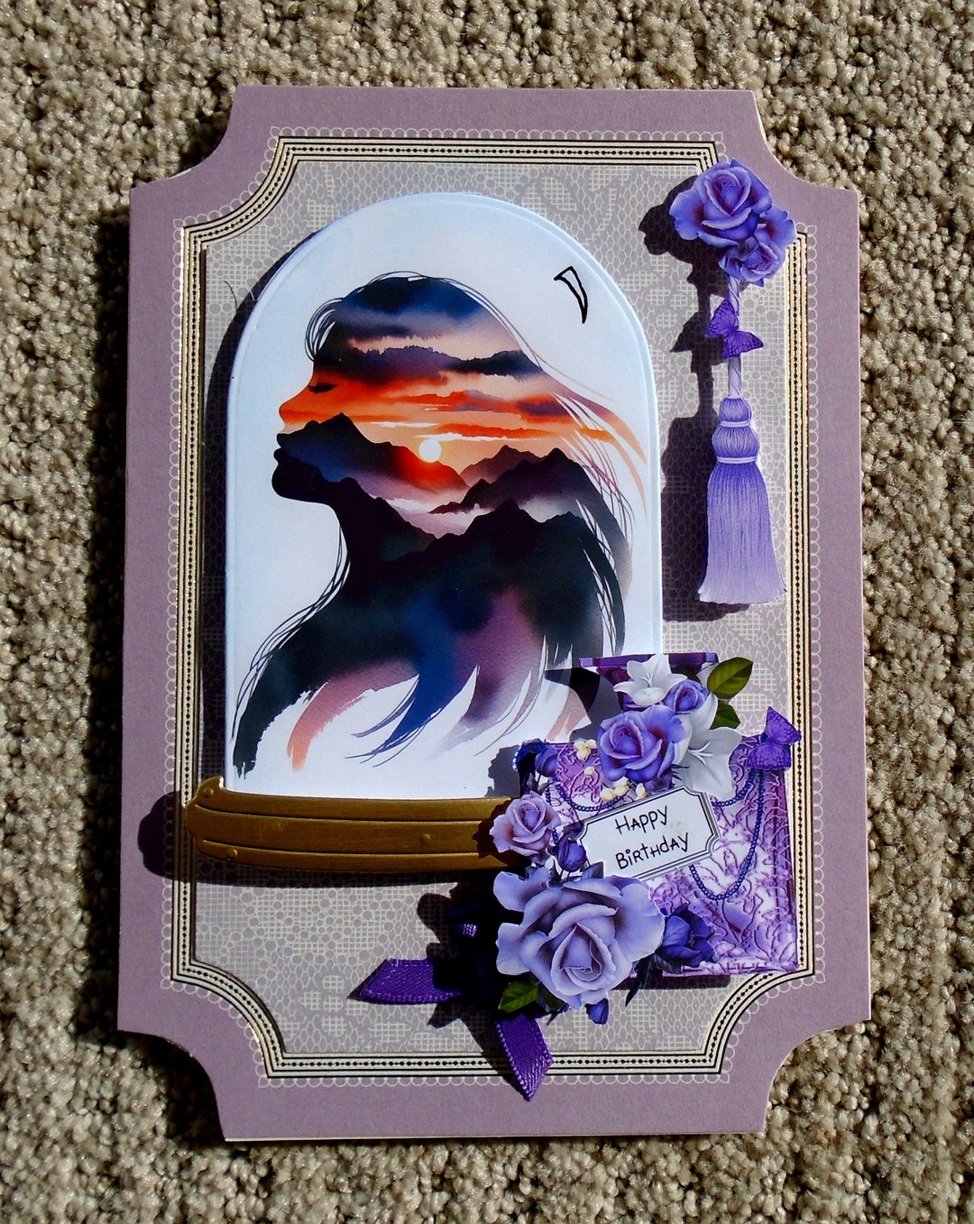 Birthday Shaped 3D Handmade Greeting Card With Paper Layering Technique ...