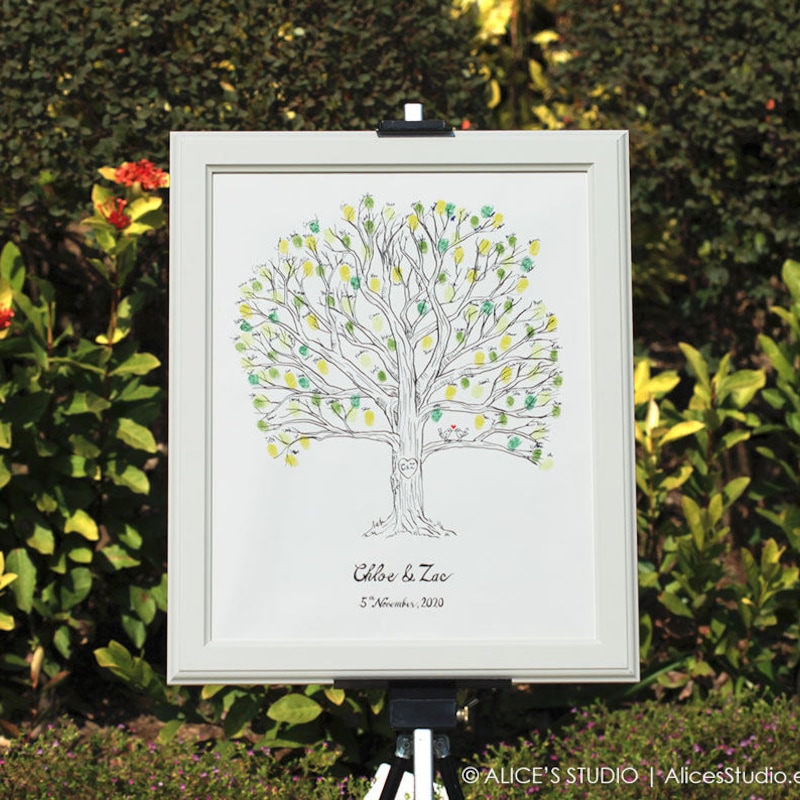 Fingerprint Guest Book Wedding - Etsy