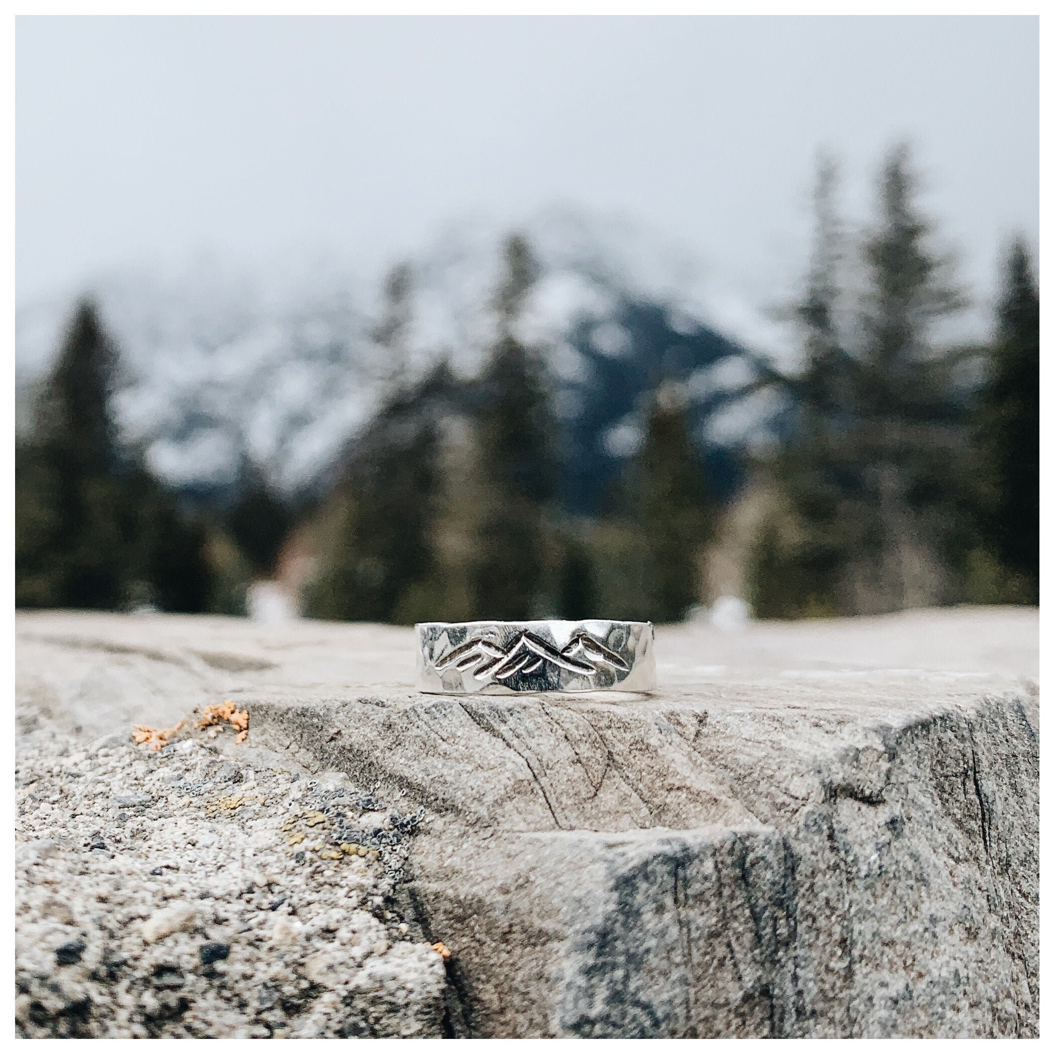 Mountain Strata Ring - Etsy Canada
