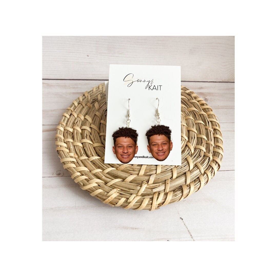 Ships Same-day Patrick Mahomes Football Earring Game Day Kansas City ...