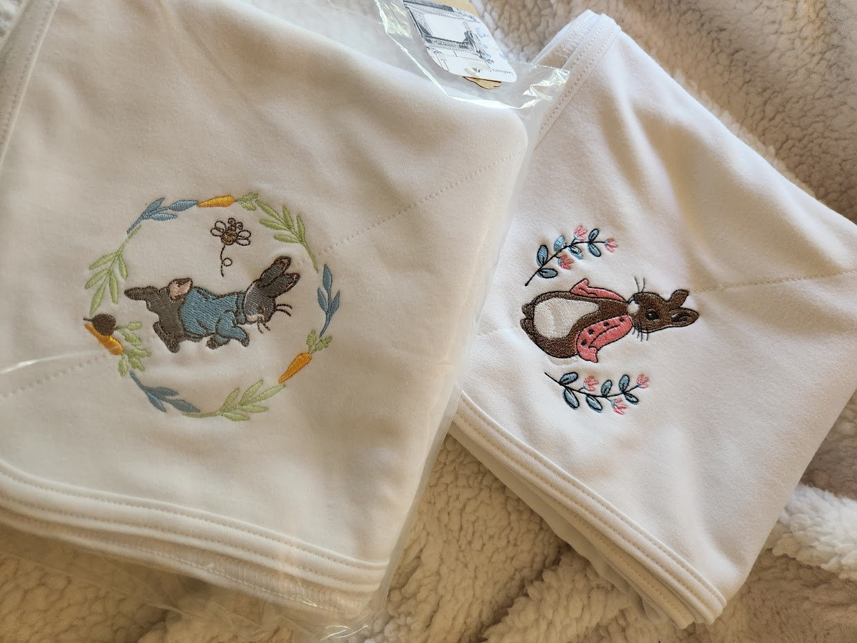 Baby Blanket Crib Blanket Peter Rabbit Blanket Flopsy Rabbit Blanket ...