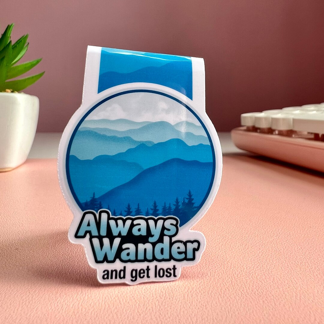 Wander and Get Lost Magnetic Bookmark - Etsy Österreich
