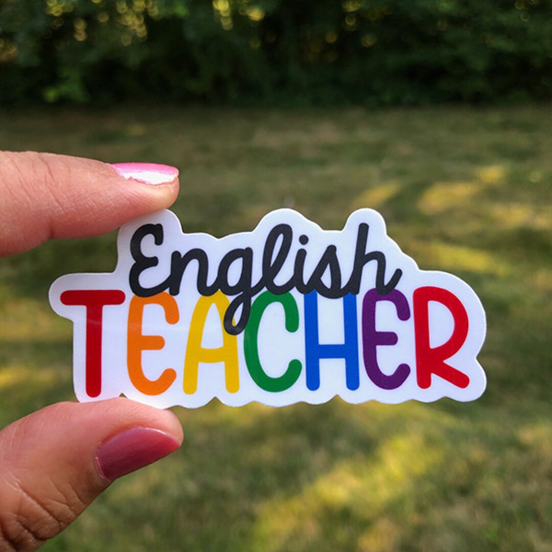 English Teacher Sticker - Etsy