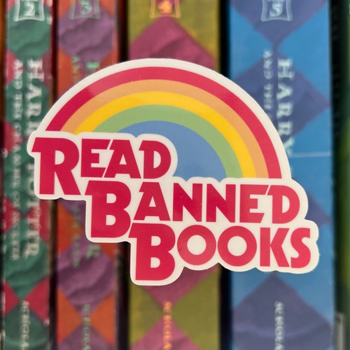 I'm With the Banned Sticker Banned Books Sticker - Etsy