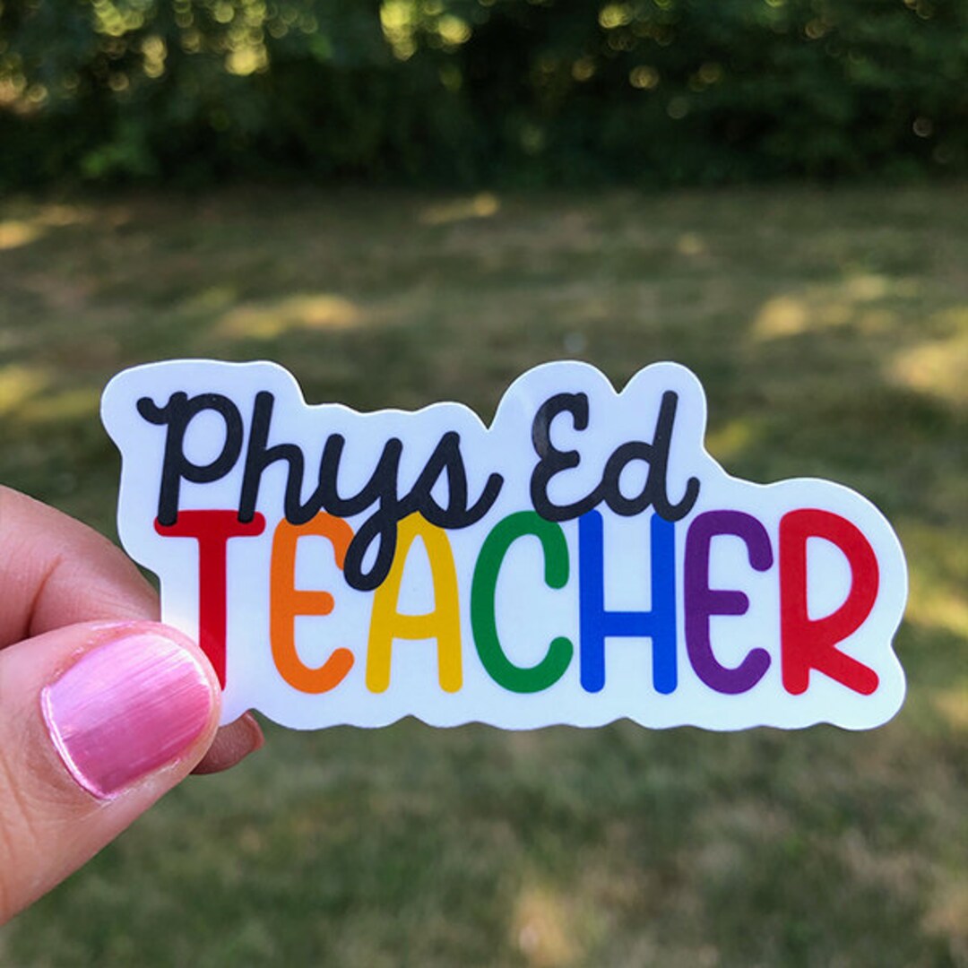 Phys Ed Health Wellness Teacher Sticker - Etsy