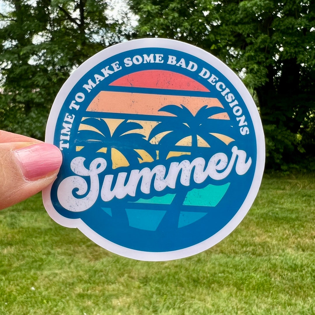 Funny Summer Sticker - Etsy