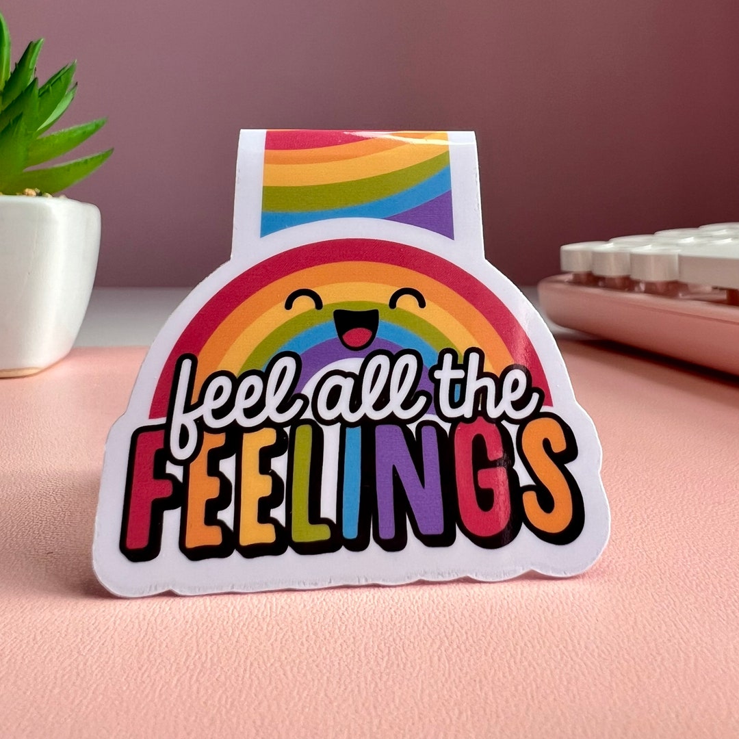 Feelings Rainbow Magnetic Bookmark - Etsy