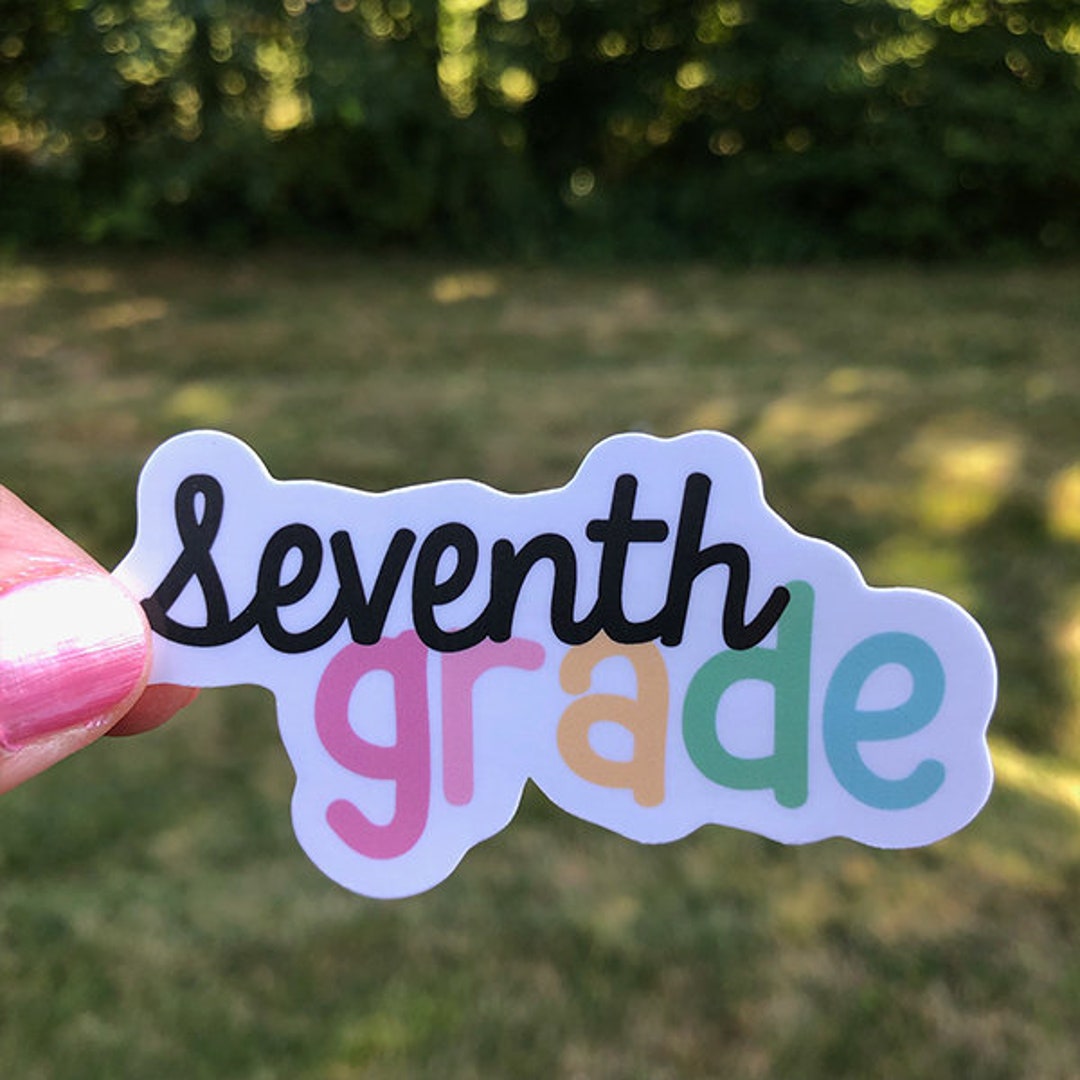 Seventh Grade Teacher Sticker - Etsy