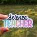 Math Teacher Sticker - Etsy