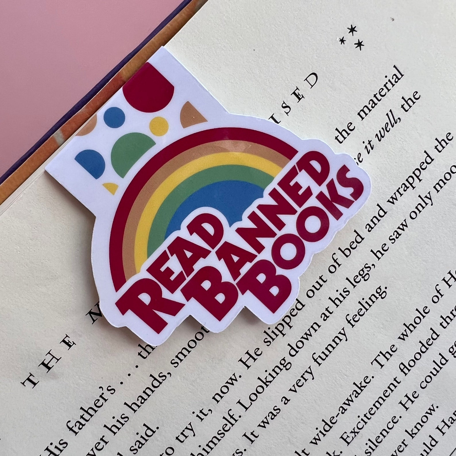 Read Banned Books Magnetic Bookmark - Etsy