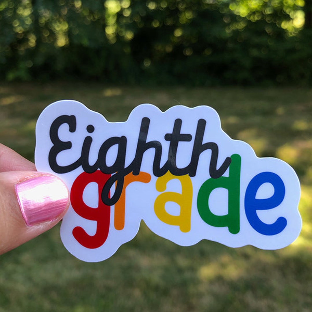 Eighth Grade Teacher Sticker - Etsy